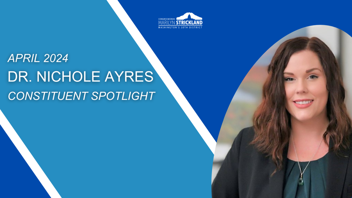 CONSTITUENT SPOTLIGHT: DR. NICHOLE AYRES - Marilyn Strickland